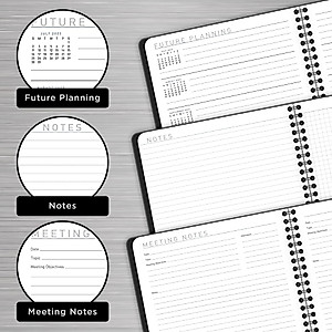 AT-A-GLANCE 2022-2023 Planner, Weekly & Monthly Academic, 7" x 8-3/4", Medium, Contemporary Lite, Black (7058XL0523)