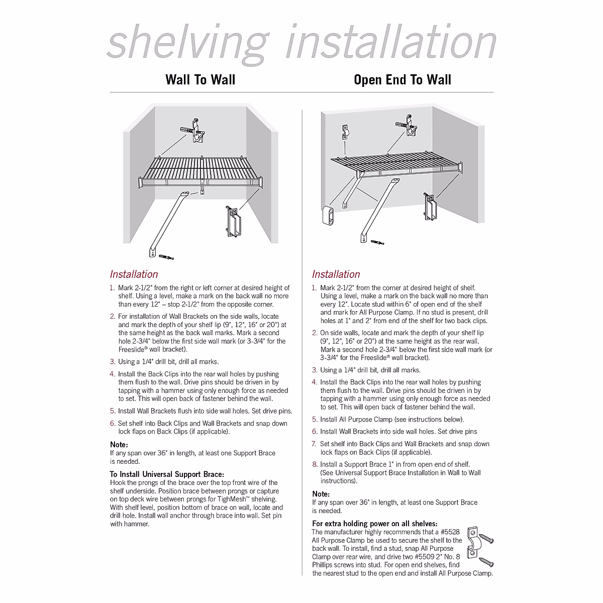 Rubbermaid Commercial Products FreeSlide Wire Shelving, 16-Inch, White, Closet organizer and Storage, Floating Corner Shelves/Clothes Rack for Laundry Room/Closet/Basement