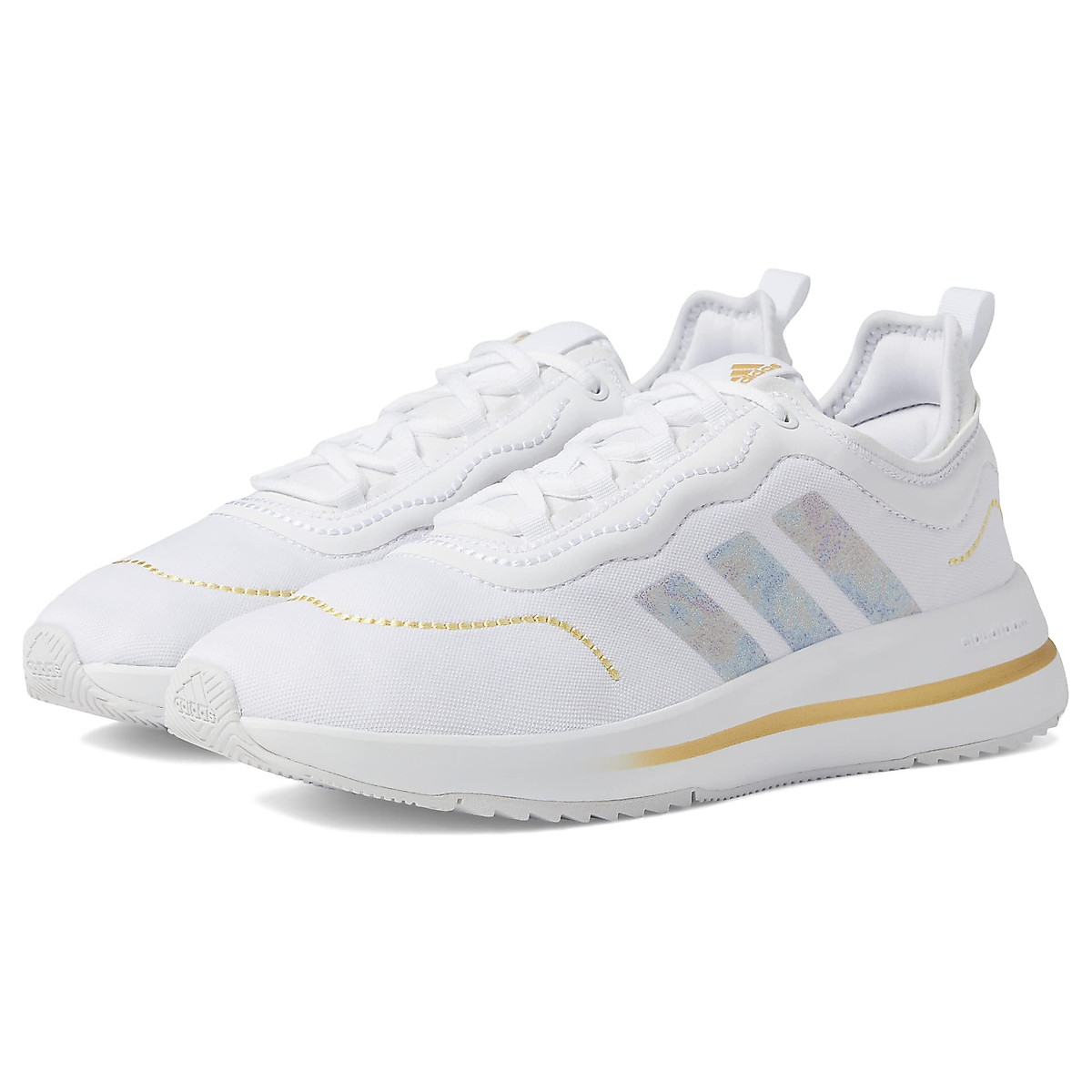 adidas Comfort Runner White/White/Matte Gold 5.5 B (M)