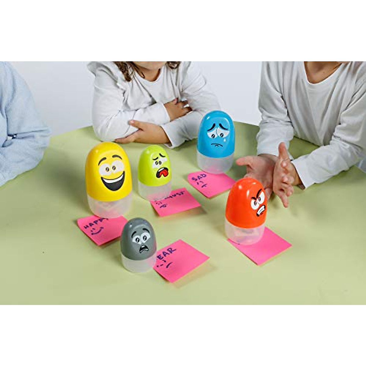 Miniland Emoticapsules. Multicolor and Funny Toy which Represent The Basic Emotions and Invite Children from 2 to 6 Years to Recognize Daily Feelings. SEL Learning
