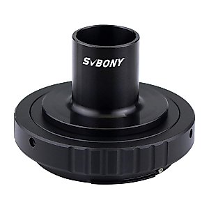 SVBONY Microscope T Adapter Camera Adapter T2 Mount Adapter for Canon EOS Camera and Microscope with 23.2mm Eyepiece Ports
