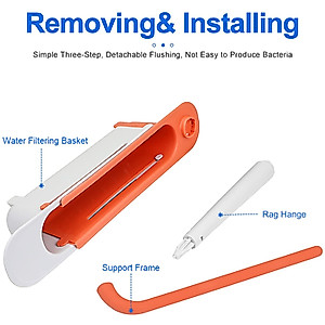 QNMD Updated Adjustable 2-in-1 Telescopic Sink Storage Rack Holder,Telescopic Sponge Holder Towel Rack for Kitchen Sink,Sink Storage Rack Holder Telescoping Sink Caddy