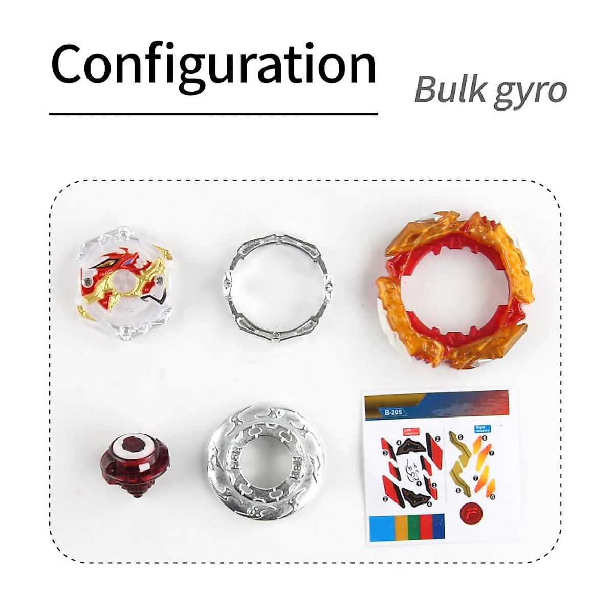 B-205 Burst Spriggan +1 Piece Sparking Launcher bey Battling Burst Gyros Tops Set Burst quadrive BayBlades pro Series for Boys Kids Birthday Party Idea Gift