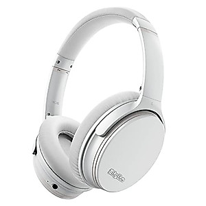 Srhythm NC35 Noise Cancelling Headphones Wireless Bluetooth 5.0, Fast Charge Over-Ear Lightweight Headset with Microphones,Mega Bass 50+ Hours’ Playtime
