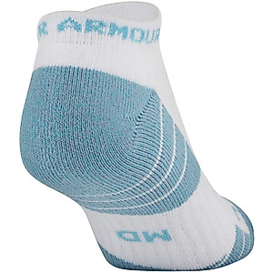 Under Armour Golf Elevated Performance No Show Socks, 2-Pair, Breathtaking Blue Assorted, Shoe Size: Mens 4-8, Womens 6-9