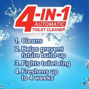 Soft Scrub 4-in-1 Rim Hanger Toilet Bowl Cleaner, Sapphire Waters, 6 Count