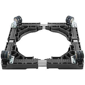 Washing Machine Furniture Dolly, SEHOI 2 Pack Telescopic Movable Trolley with Locking Swivel Wheels, Mobile Roller 4 Wheels Heavy Duty 500 Lbs Weight Limit for Refrigerator, Washing Machine and Dryer