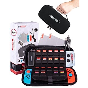 Starter Kit Accessories 14 pcs - Complete Bundle Set Compatible for Nintendo Switch Case Gaming Console