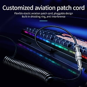 Gk98 RGB Mechanical Keyboard DIY Kit Hot-Swappable Three-Mode Wired 2.4g BT5.0 Custom Keyboard Compatible with Akko, Cherry Mx, Gateron, Kailh Mechanical Axis (Transparent Black)