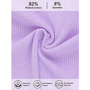 PSEFNAGX Women's High Waist Breathable Seamless Sport Ribbed Cotton Thong Panties Size 3XLarge