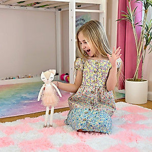 Plush Ballerina Cat Stuffed Animal for Girls Kids Birthday Gifts and Decor