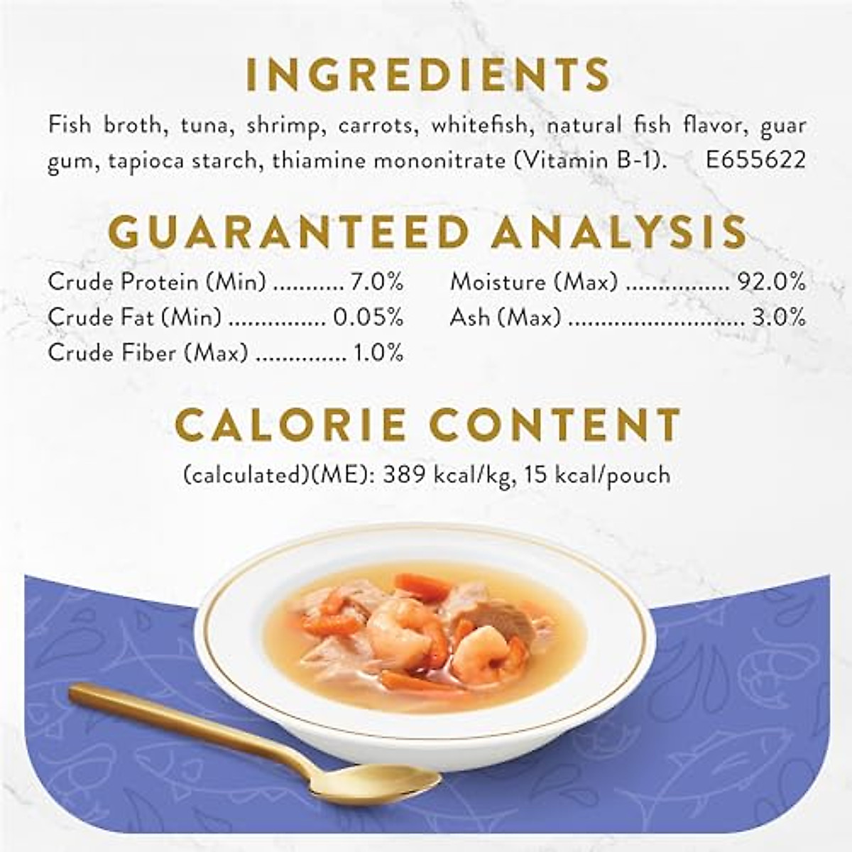 Purina Fancy Feast Limited Ingredient Wet Cat Food Complement, Broths With Tuna, Shrimp & Whitefish - (Pack of 16) 1.4 oz. Pouches