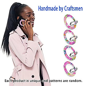 ROMSEA Magnetic Ring Holder Grip,Compatible with Magsafe for iPhone 15 14 13 12 max Pro Plus Mini Removable Wireless Charging,Adjustable Collapsible Kickstand Bling,Gradual Colorful