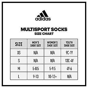 adidas Utility All Sport Over The Calf (OTC) Socks (1-Pair), White/Light Onix Grey/Black, Medium