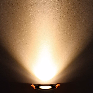 inShareplus 2 Inch LED Downlight, 3W Recessed Lighting 220LM COB Dimmable, 3000K Warm White, CRI80, Black Trim, LED Ceiling Lights with LED Driver, 12 Pack