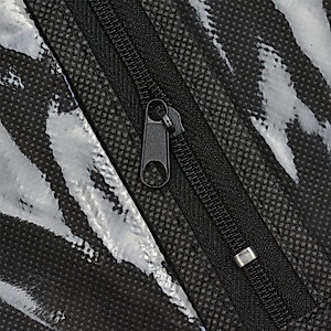 YANTAISIYU Hair Extensions Storage Bag with Hair Extensions Hanger Portable Wig Storage Bag Dust-proof Hair Extensions Bag (Black)