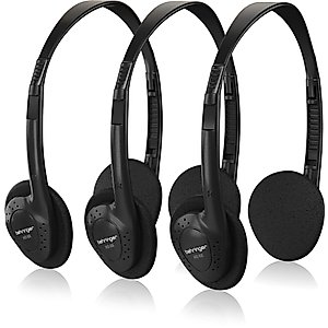 Behringer HO 66 Stereo Headphones 3-Multipack