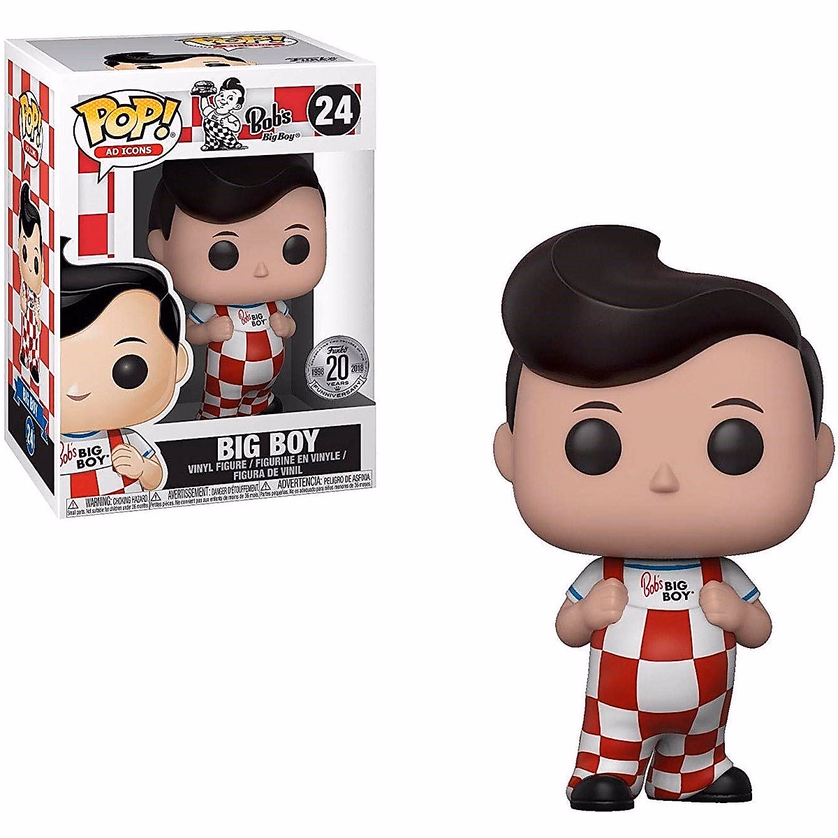 Funko Pop! Ad Icons: Bob's Big Boy - Bob (New Pose), Multicolor