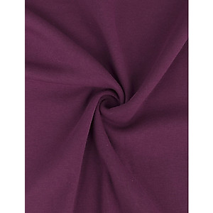 Bebonnie Fall Tops for Women 2025 Trendy,Petite Long Sleeve Cowl Neck Warm Splicing Tunic Tops with Buttons Magenta Grey Small