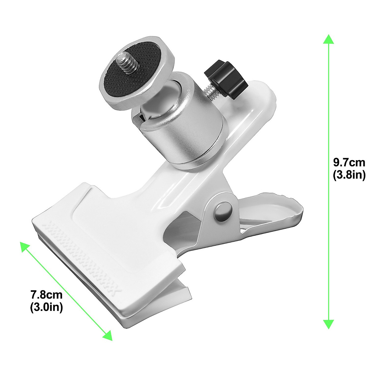 Metal Mount-Desk Rotating Clip Clamp Holder Stand with 1/4" Screw Ball Head for Wyze Cam V3/Pro,for Wyze Cam Pan/V3,for Oculus Sensor,for HTC Vive Base Station,for Arlo and Other Home Security Camera