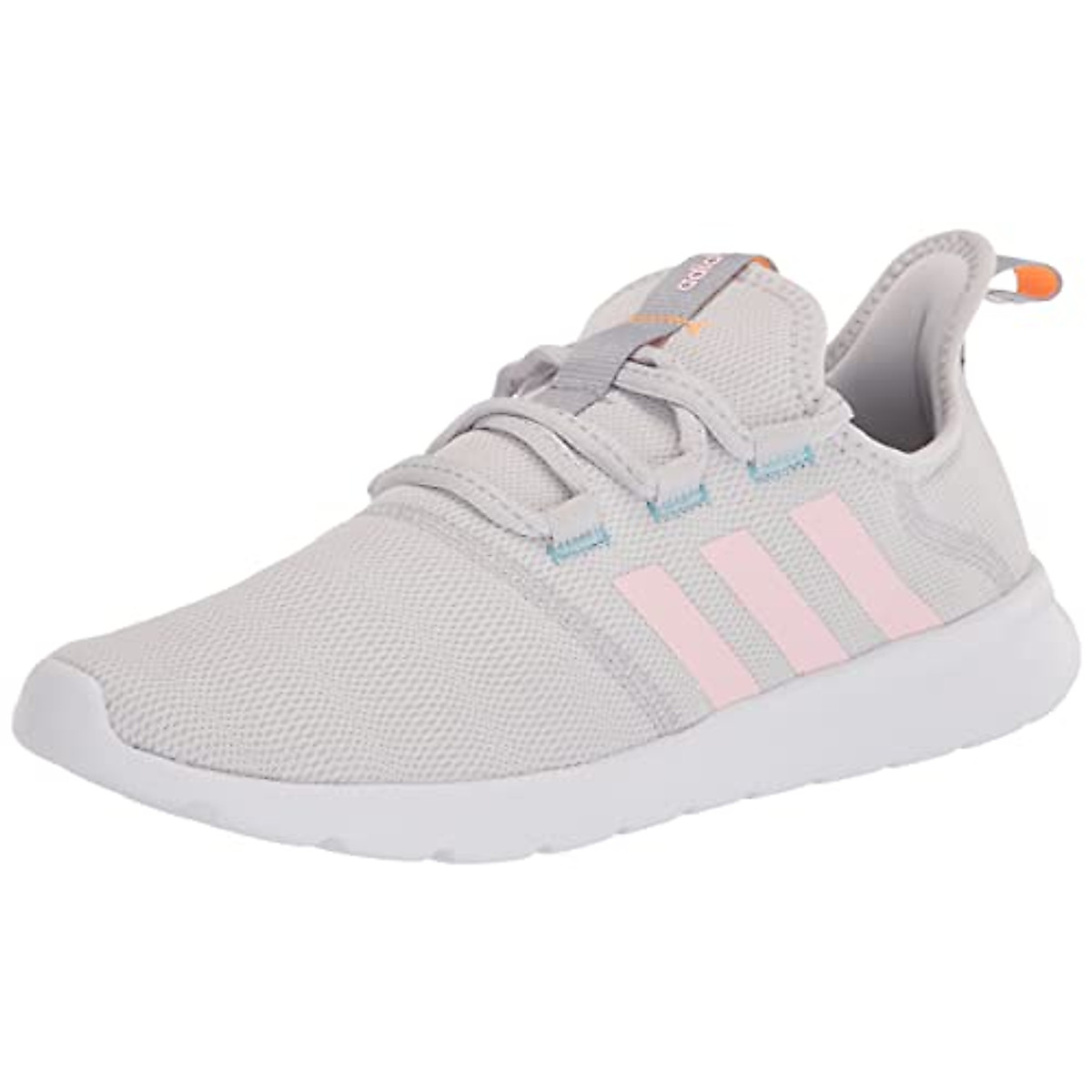 adidas Women's Casual Running Shoe, Dash Grey/Clear Pink/Flash Orange, 6.5