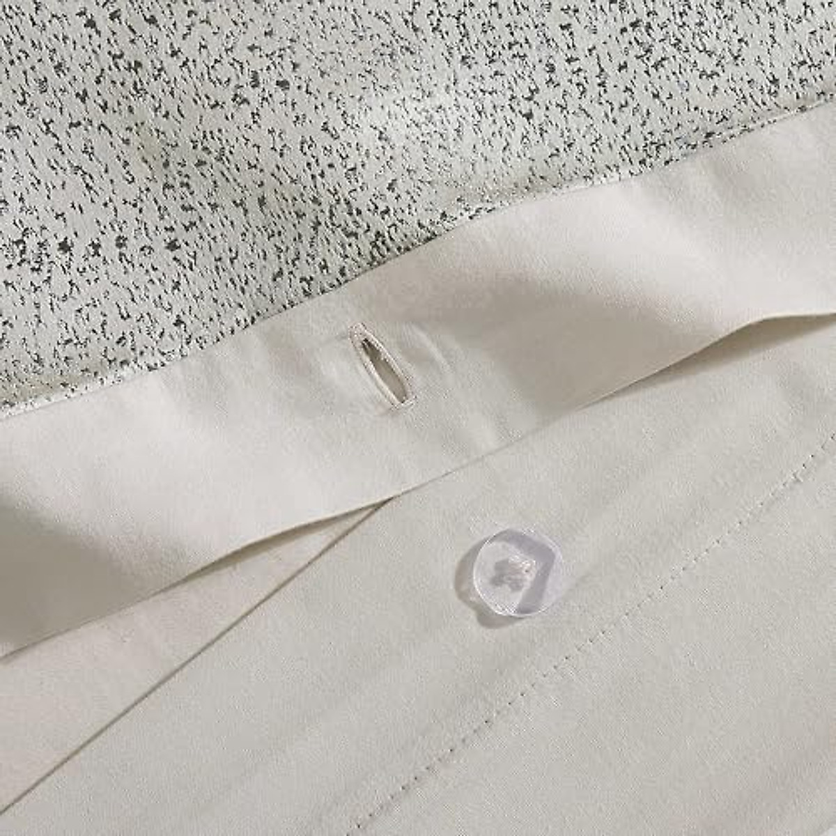 Vera Wang - Queen Duvet Cover Set, Satin Weave Bedding with Matching Shams, Speckled Home Decor, Oeko-Tex Certified (Speckled Satin Weave Taupe, Queen)