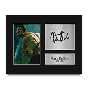 HWC Trading Mark Ruffalo Gift USL Signed Printed Autograph The Hulk The Avengers Gifts Print Photo Picture Display - US Letter Size