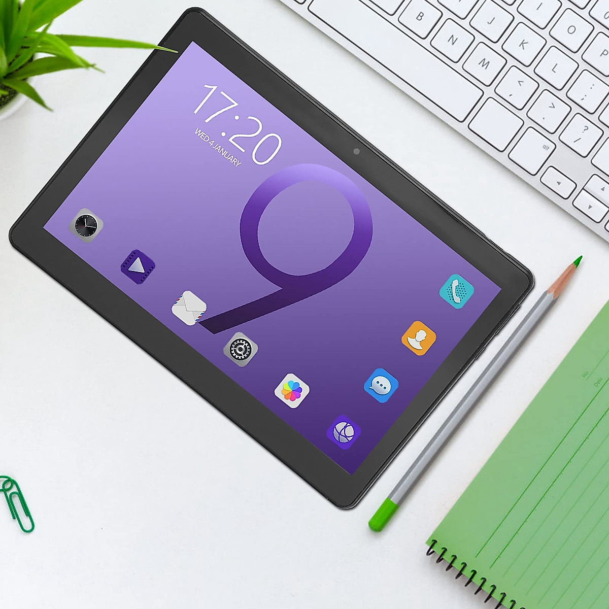 Tablet for Android11, 2.4 5G Dual Band Calling Tablet PC, 4GB 64GB Storage, 10.1in 1920x1200 Display, 10 Core CPU, Bluetooth5.0 GPS, 5MP 13MP Dual Camera