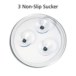 Glam Hobby15X Magnifying Mirror – Use for Makeup Application - Tweezing – and Blackhead/Blemish Removal – 6.3 Inch Round Mirror with Three Suction Cups for Easy Mounting
