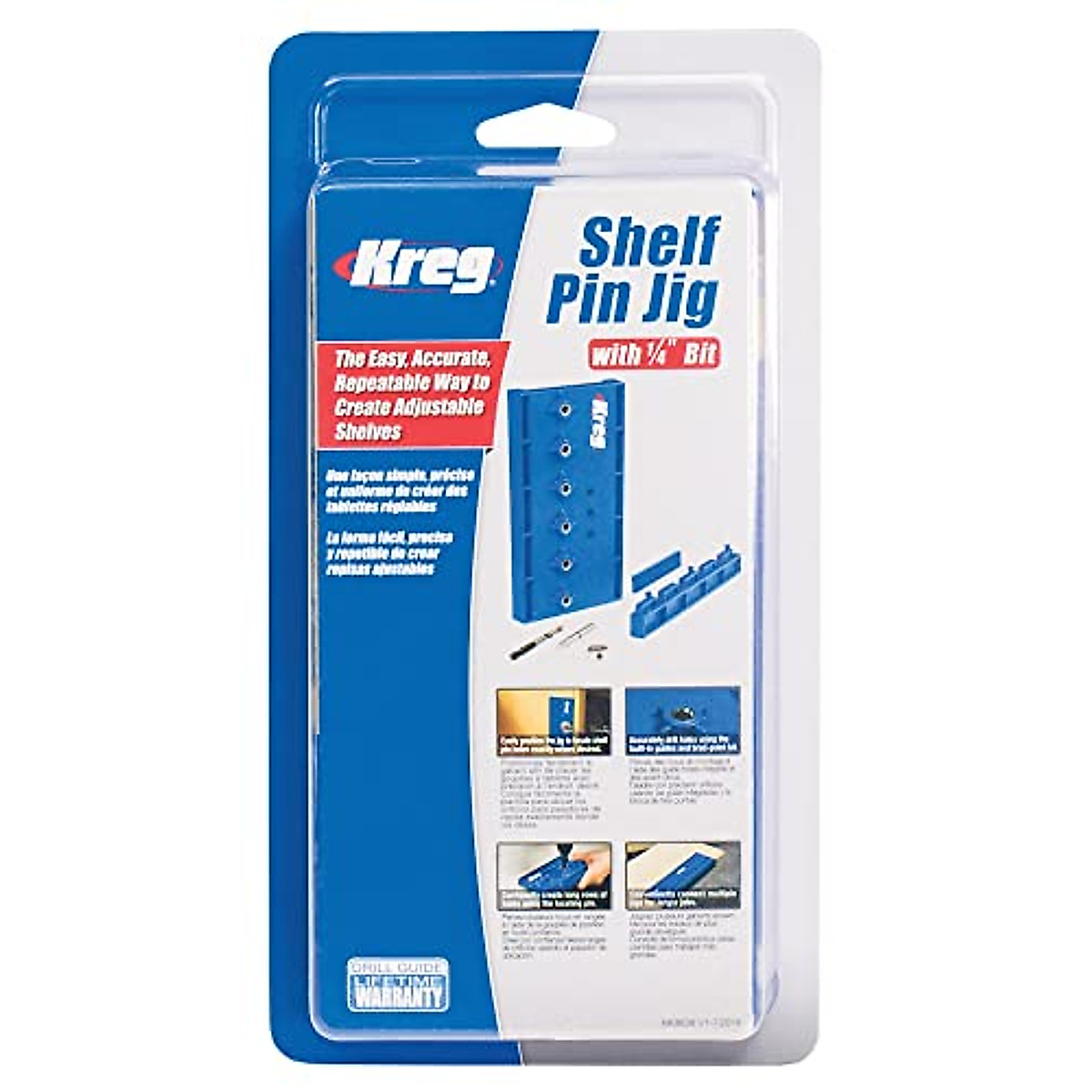 Kreg KMA3200 Shelf Pin Drilling Jig 8 inch