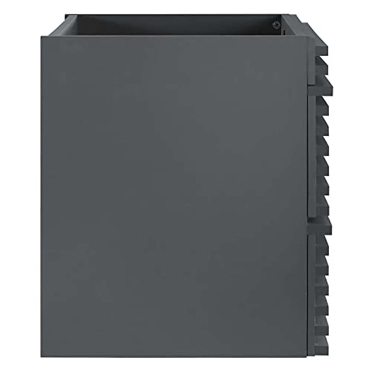 Modway Render 24" Wall-Mount Bathroom Vanity Cabinet in Gray-Sink Basin Not Included, Grey