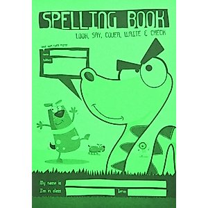 Silvine A5 Spelling Book - Green Cover