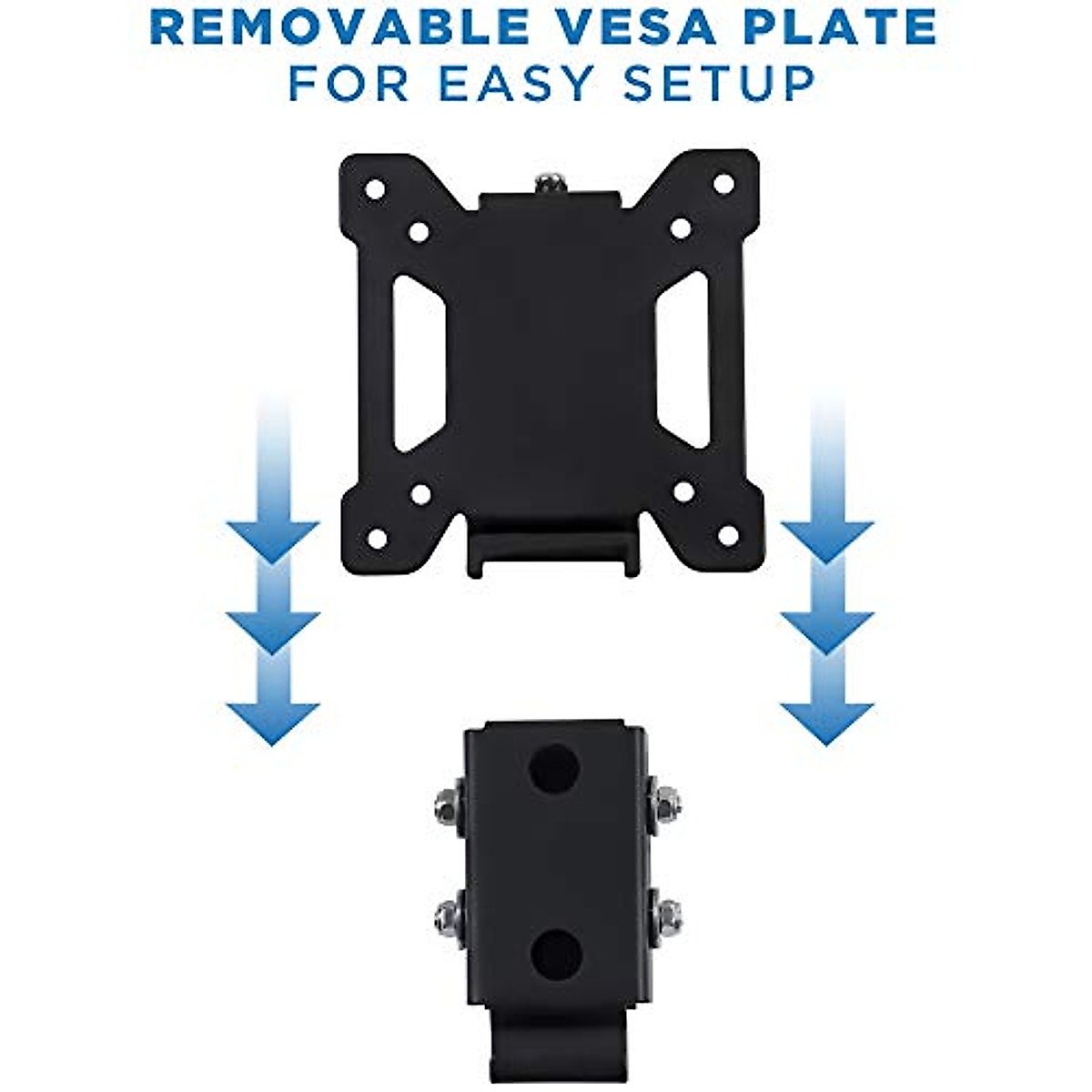 Mount-It! Tilting TV & Monitor Wall Mount - VESA 100