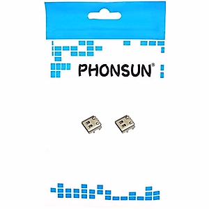 PHONSUN Replacement Type-C USB Charging Port for JBL Charge 4 Bluetooth Speakers (Pack of 2)