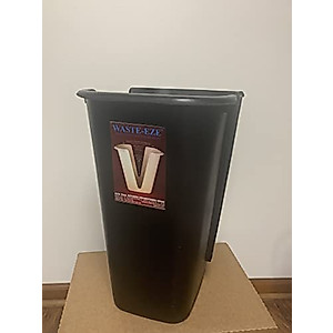 Waste-Eze; Adaptive,13 Gallon Kitchen/Office Trash Can, with Ergonomic, Easy-to-Use Design and Made in The U.S.A. - White