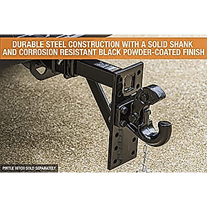 Buyers Products PM812 6 Position Pintle Hook Mount With 12.25 Inch Shank