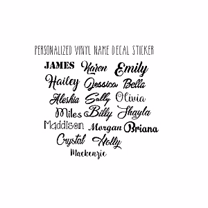 Vinyl Name Decal Stickers Compatible With Laptops, Tumbler Cup, Walls, Kids Cups, Christmas Ornaments, Personalized Gift Box Labels, Hydro Decal Sticker, Can Coolers