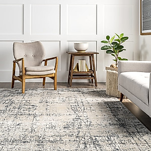 nuLOOM Aly Modern Abstract Area Rug, 7x9, Beige