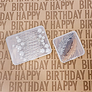 IBEQUEM 18Pcs Mini Storage Containers, Mixed Sizes Small Rectangular Clear Plastic Storage Containers Box with Hinged Lid for Beads, Organizie Tiny Items, Other Craft Projects