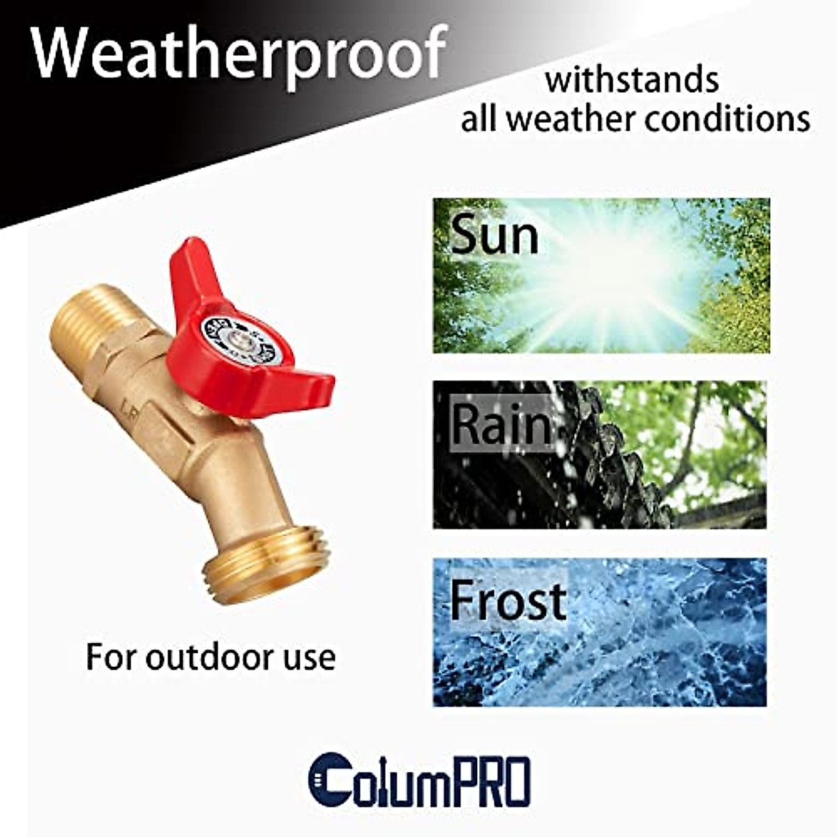 ColumPRO 275 330 Gallon IBC Tote Tank Adapter 2.44" Fine Thread+ Lead-Free Water Shut-Off Valve Faucet (Adapter2.44" Fine Thread Tote Valve )