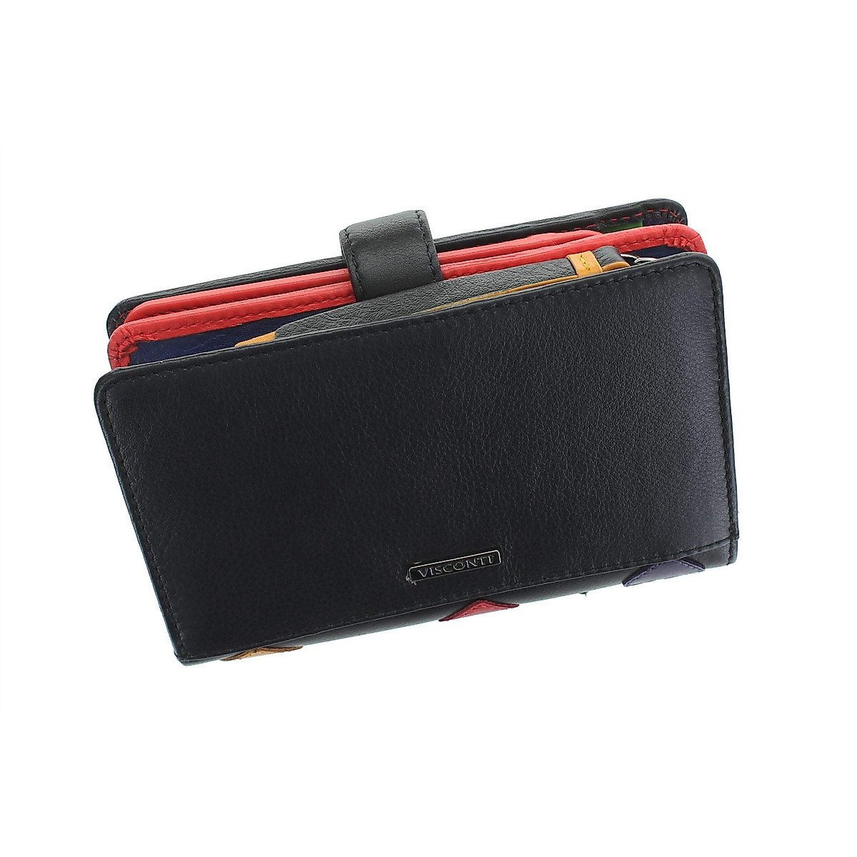 Visconti Love Collection Crush Leather Purse RFID LV4 Black