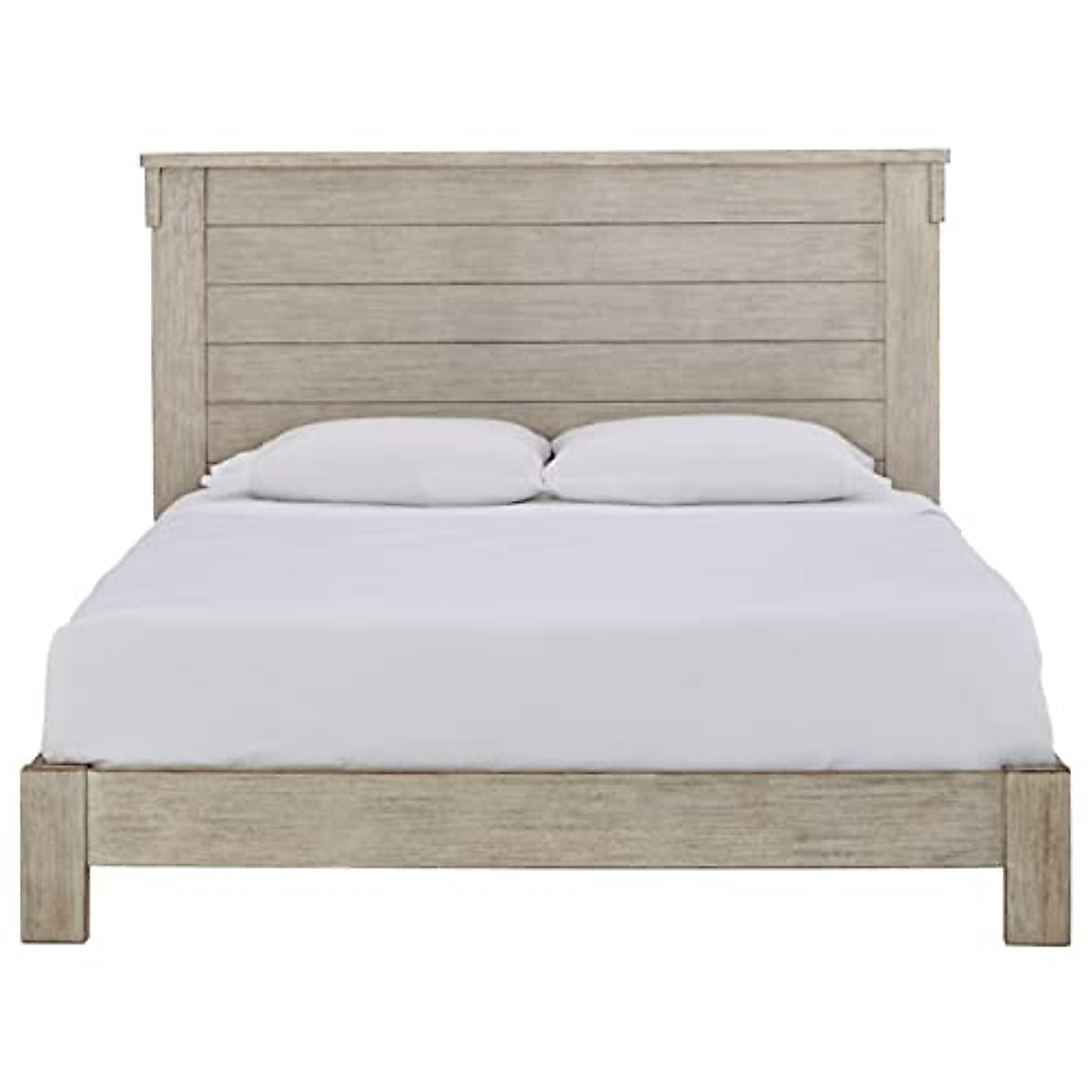 Signature Design by Ashley Hollentown Platform, King, Whitewash