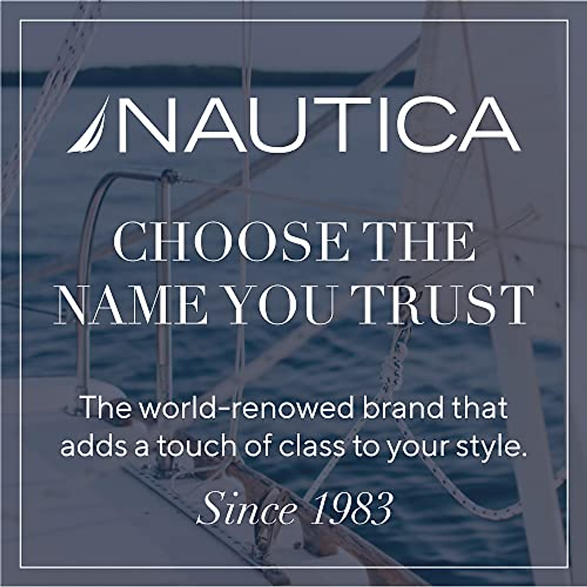 Nautica 3-Section Auto-Open Auto-Close Umbrella - Sturdy Rainy Day Protection with Ergonomic Rubber Coated Handle