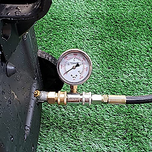 Raincovo Pressure Washer Gauge, 6000 PSI, 3/8 Inch Quick Connect, Pressure Gauge for Power Washer