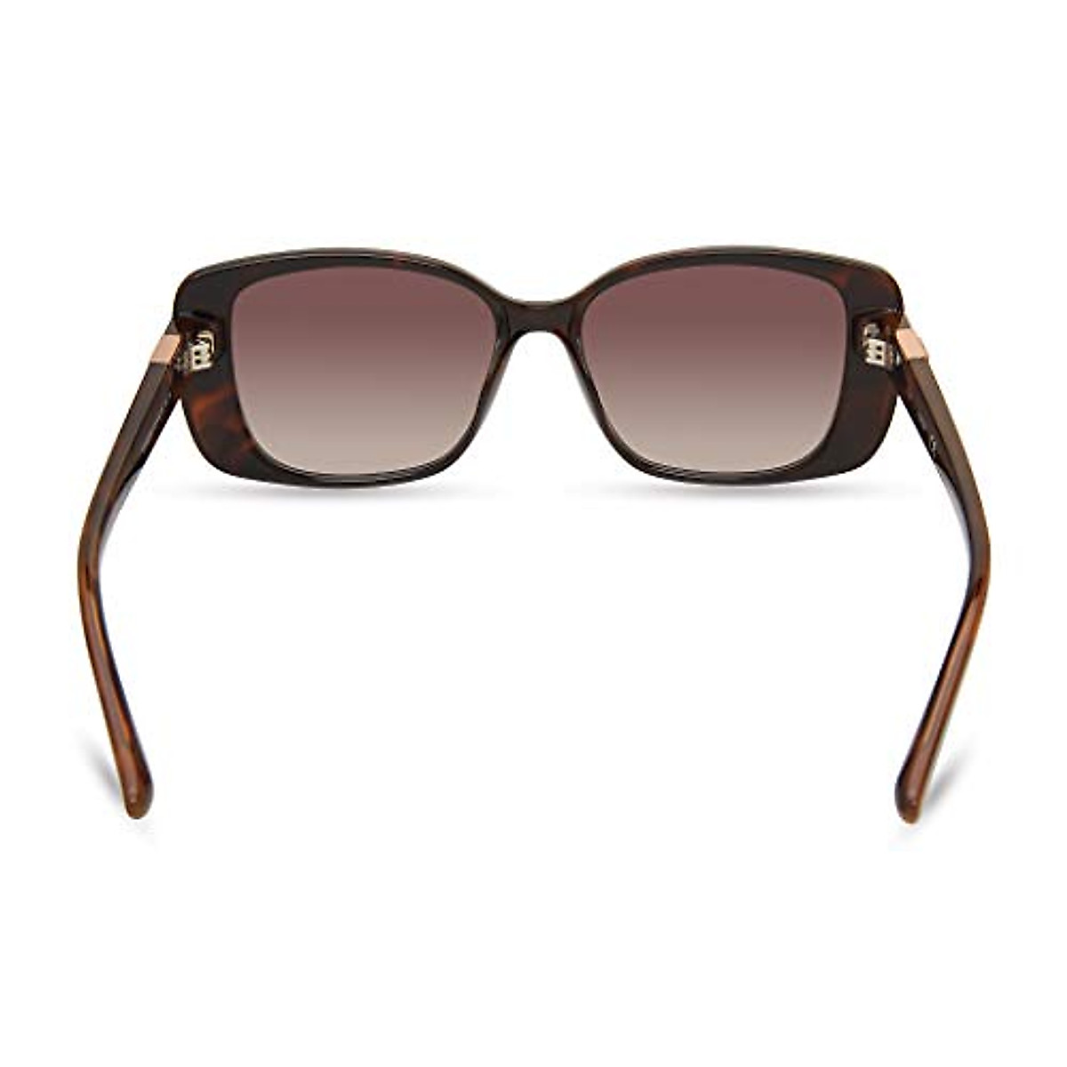 GUESS Women's Rectangular Sunglasses, Dark Havana, 53mm