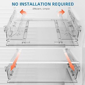KOUPA Hanging Soda Can Dispenser for Refrigerator, Automatic Rolling Drink Organizer Holder for Fridge, Foldable Bottle Organizer Storage for Various Beverage Vegetables Fruits