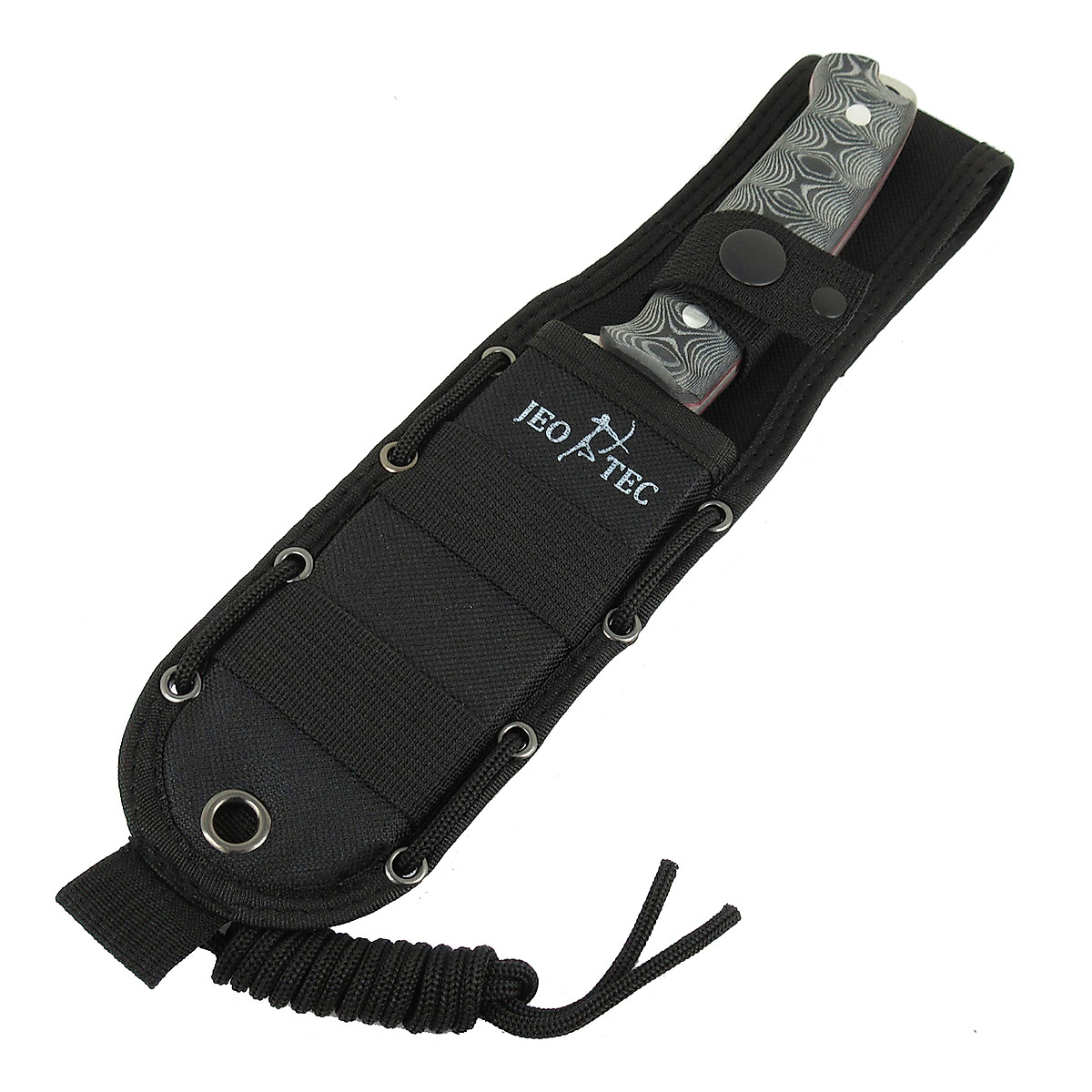 JEO-TEC nº3 Bushcraft Survival Knife | Full Tang Fixed Blade Outdoor Camping Utility Hunting Knife in Nylon Sheath | MOVA Steel | Gift for Him