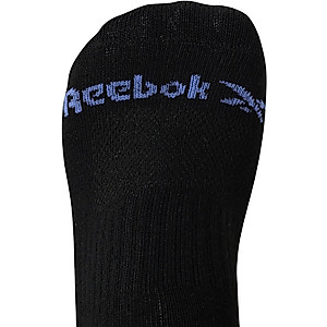 Reebok Women's Athletic Socks - Performance Low Cut Socks (6 Pack), Size 4-10, White/Black/Grey