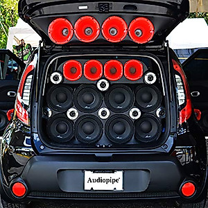 Audiopipe APSP-1050 10 Inch 700 Watt MAX, 350 Watts RMS, and 8 Ohm Dynamic Mid Range Car Audio Loudspeaker with 2.5 Inch Kapton Voice Coil, Black