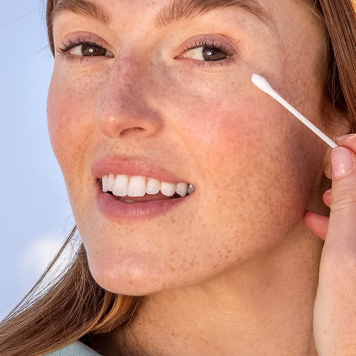 Sky Organics Organic Cotton Swabs for Sensitive Skin, 100% Pure GOTS Certified Organic for Beauty & Personal Care, 4 Pack with Ebook